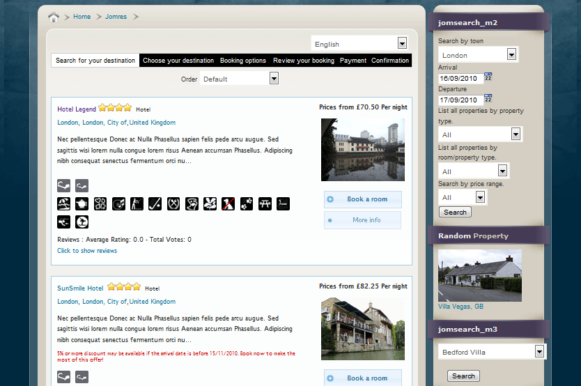Booking Reservations